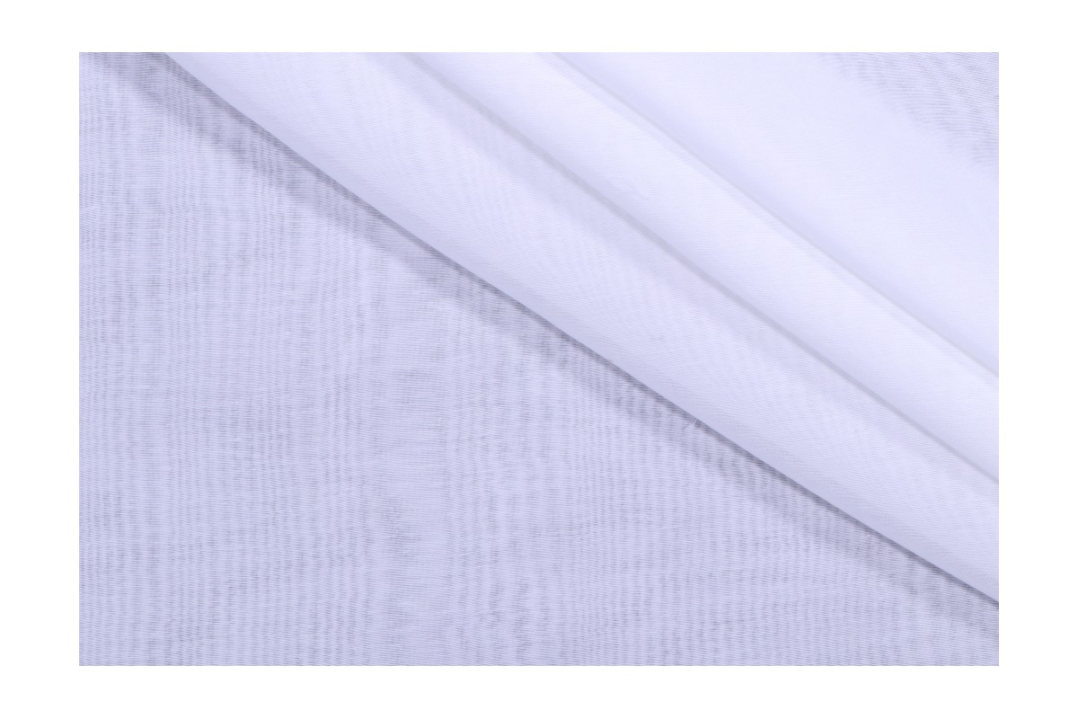 Super Batiste Sheer Drapery Fabric in White Snow