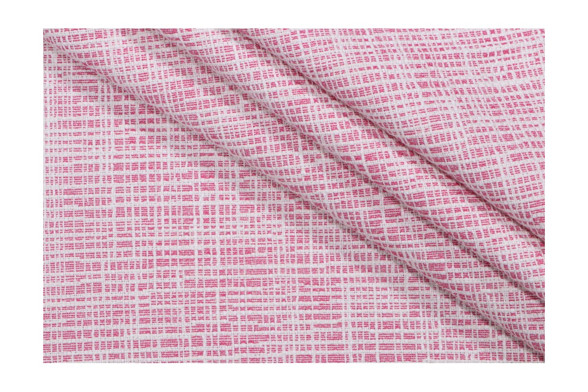 4.25 Yards Textured Woven Upholstery Fabric in Pink