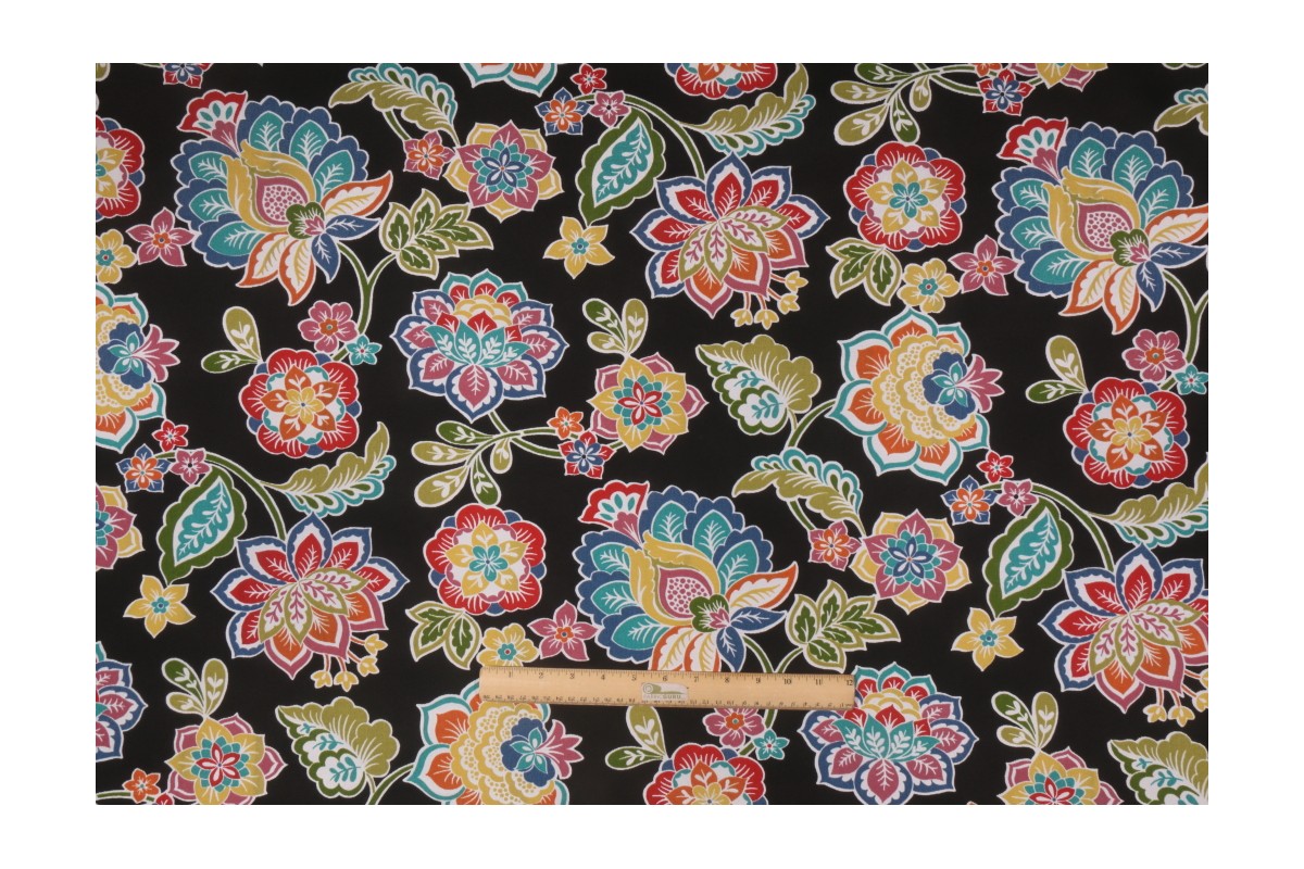 Richloom Dejana Printed Polyester Outdoor Fabric in Starlight