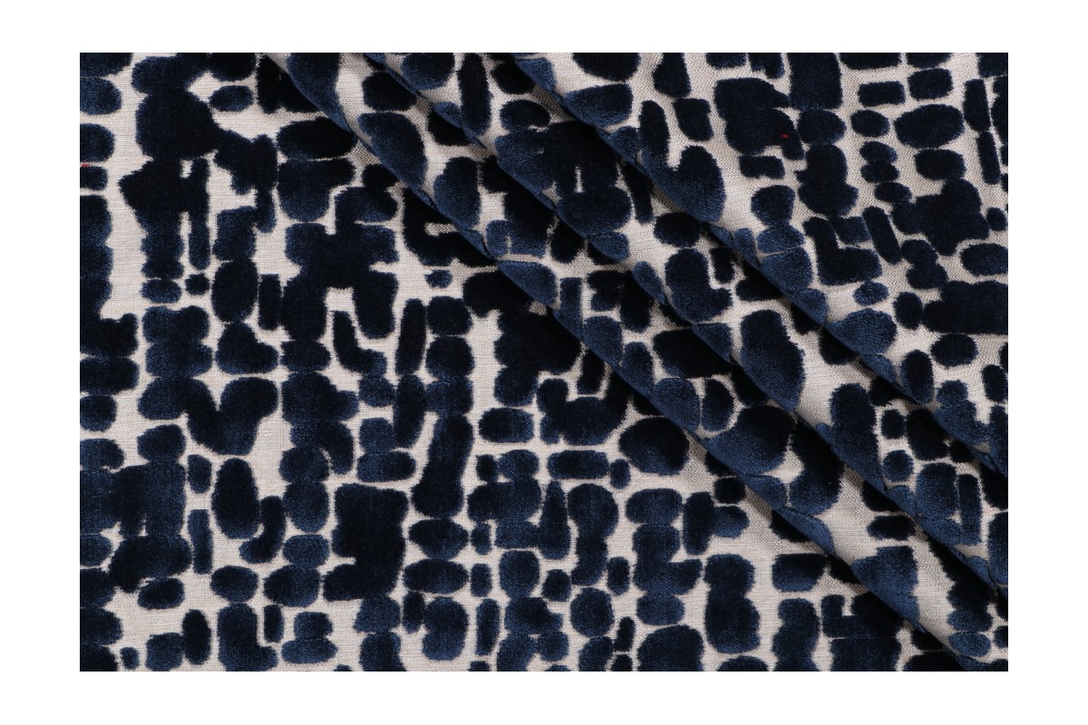 Hamilton Asher Velvet Upholstery Fabric in Lapis