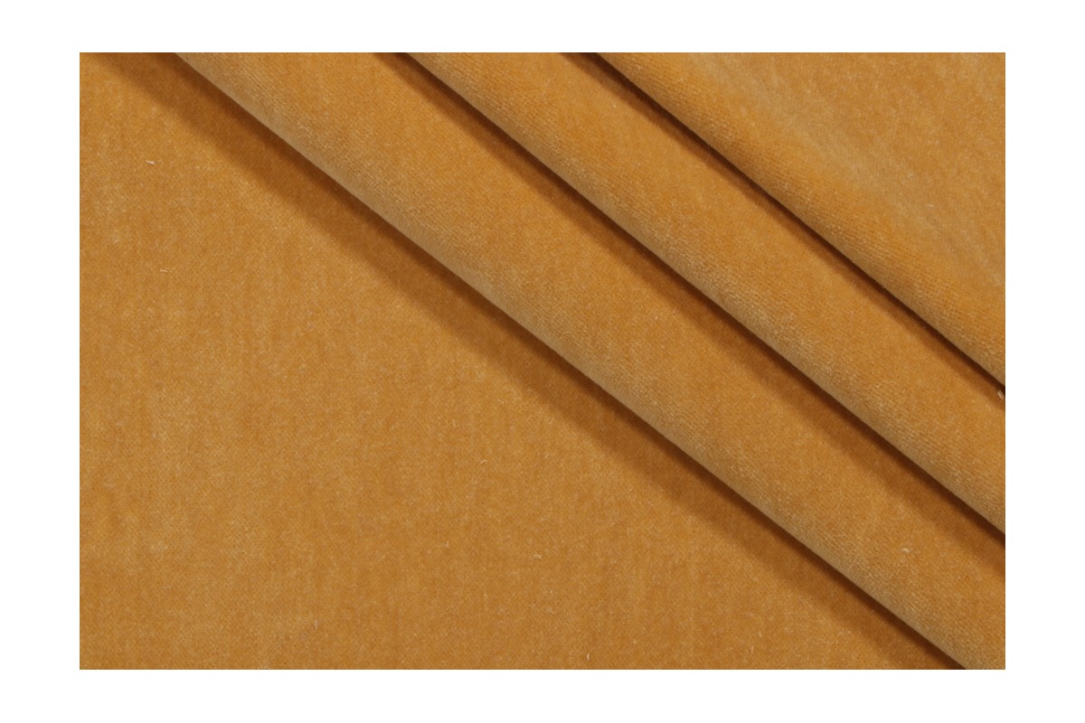 Leslie Jee Textiles Ritz Velvet Upholstery Fabric in Sunshine