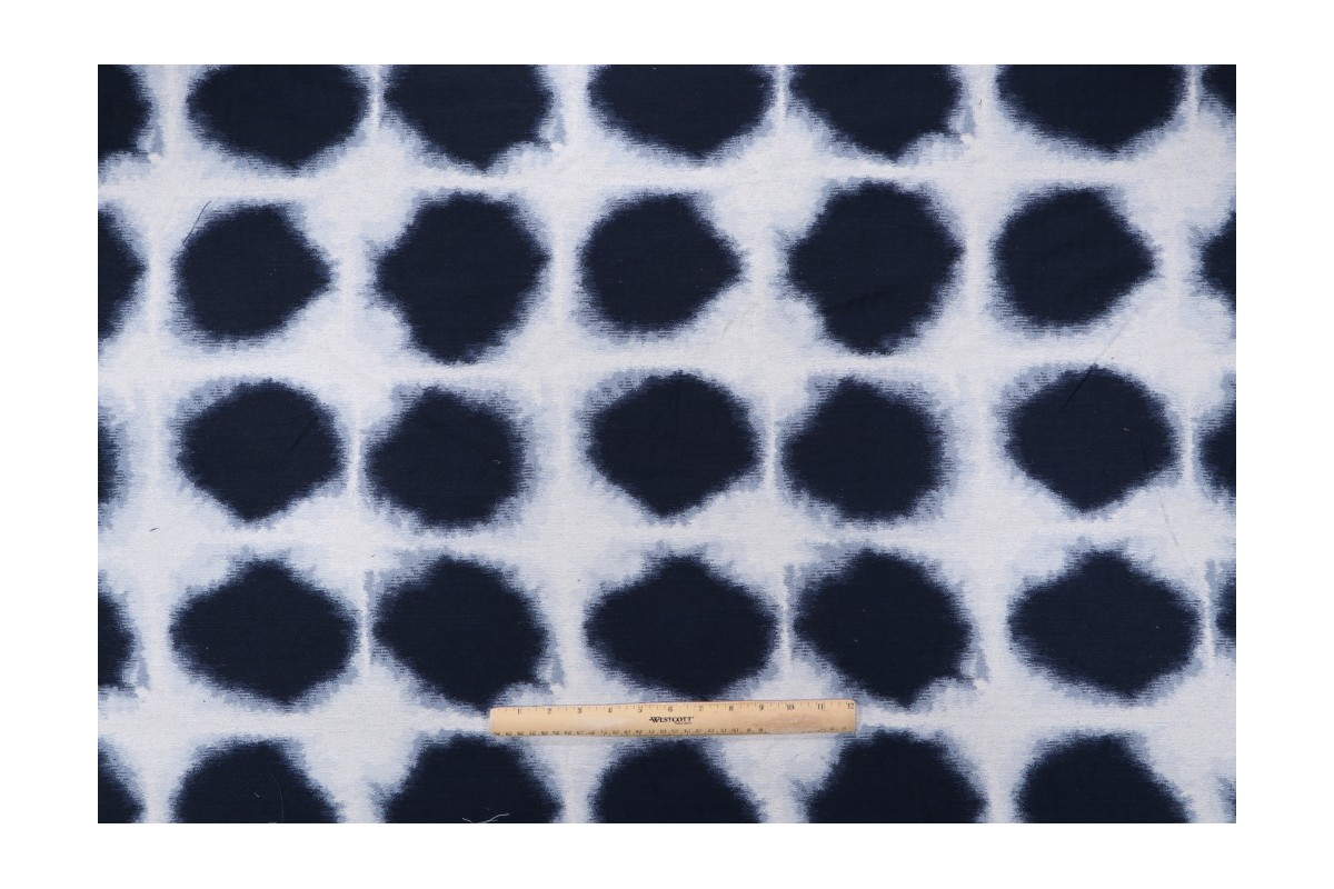 Morgan Fabric Indo Woven Upholstery Fabric in Indigo