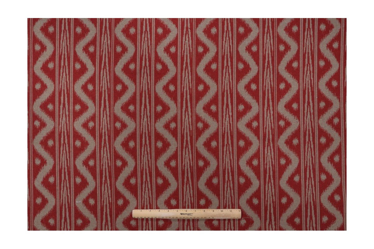 Safa Woven Upholstery Fabric in Brick