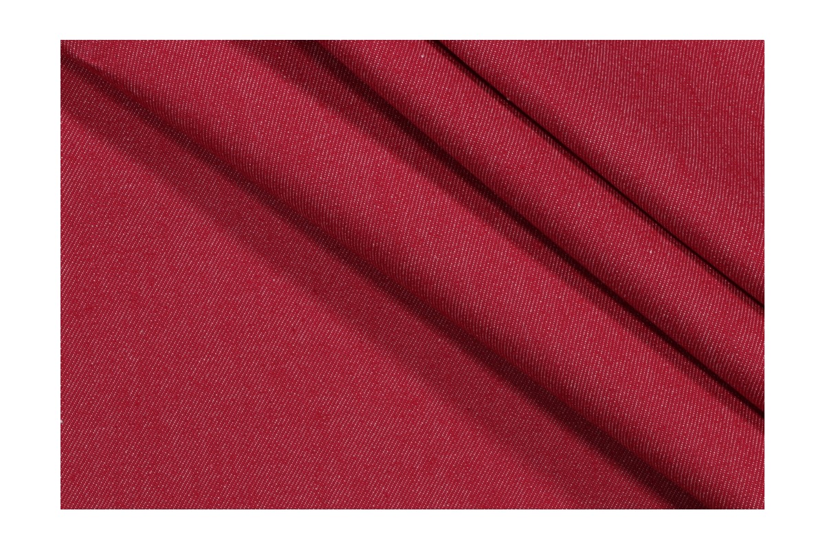 Golding Liberty Rigid Woven Denim Decorator Fabric in Red
