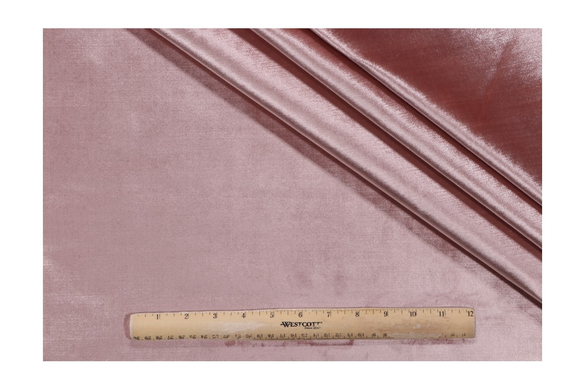 PK Lifestyles Velluto Velvet Upholstery Fabric in Ballet