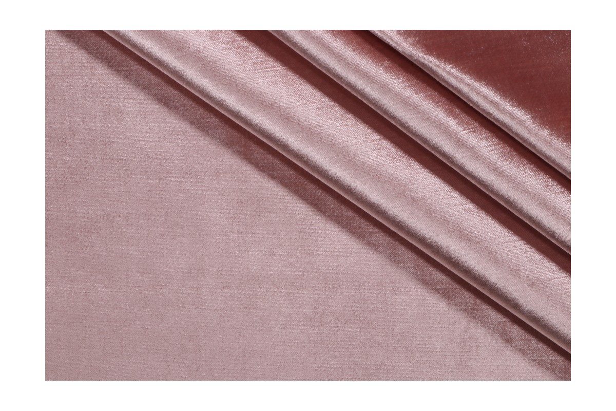 PK Lifestyles Velluto Velvet Upholstery Fabric in Ballet