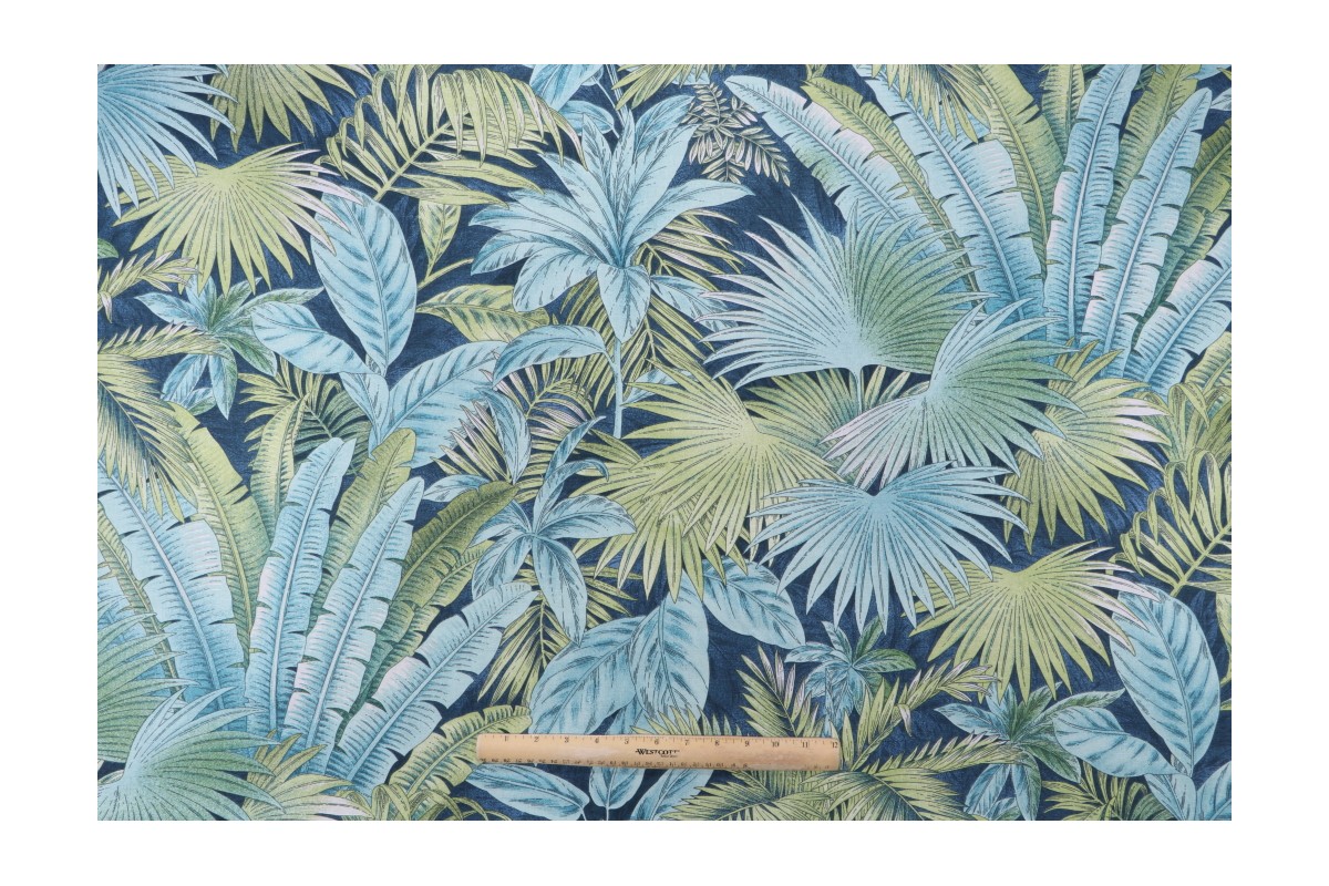 Tommy Bahama Bahamian Breeze Printed Cotton Drapery Fabric in Peninsula