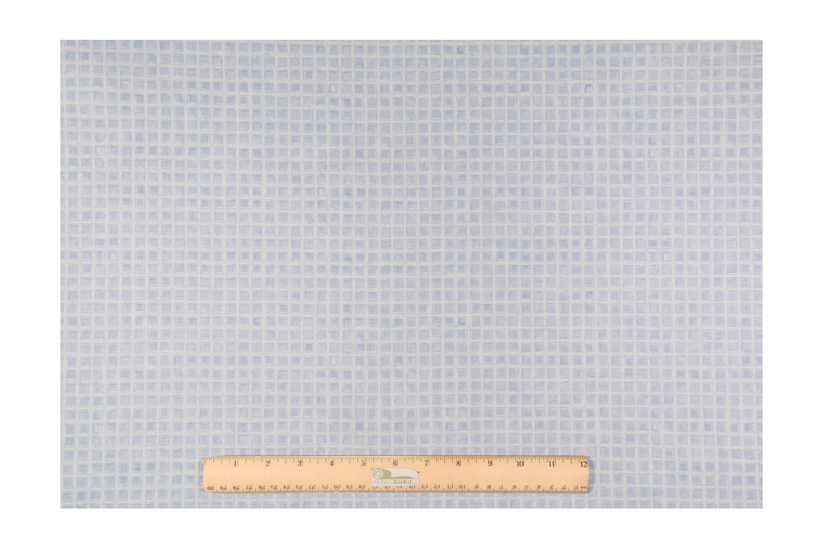 8 Yards Vinyl Upholstery Fabric in Blue Check
