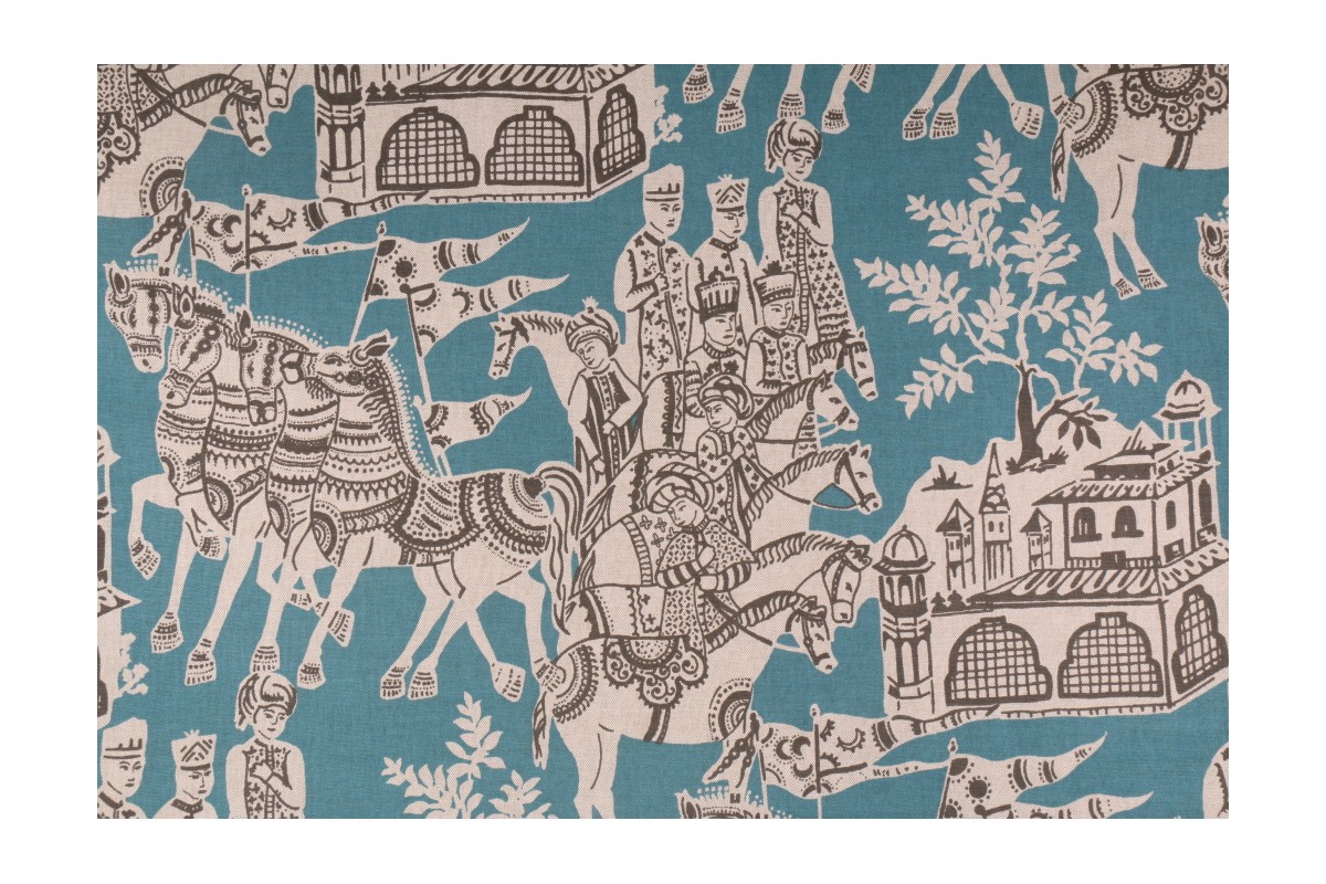 Kaufmann Medina Magic Printed Cotton Drapery Fabric in Persian