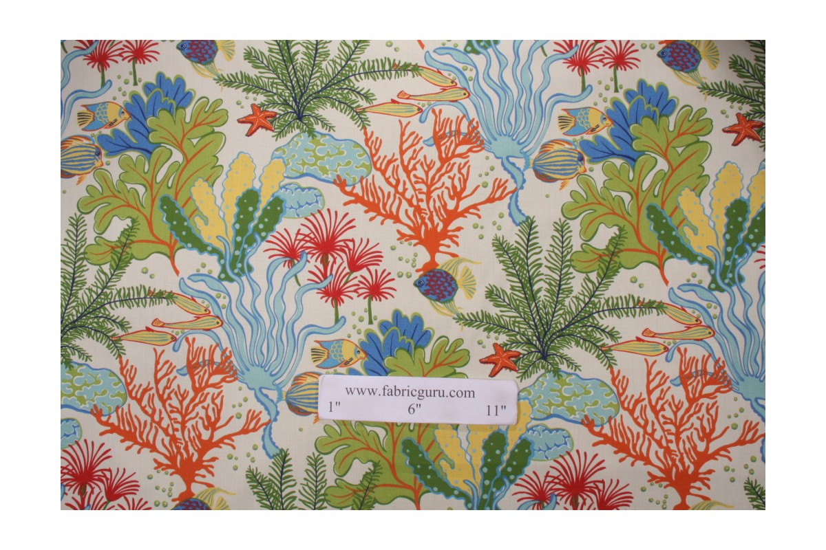 Mill Creek Splish Splash - Terrace Printed Polyester Outdoor Fabric in ...