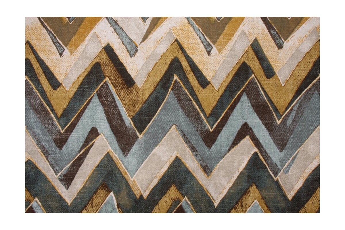 0.5 Yards Robert Allen Color Field Printed Cotton Drapery Fabric in Truffle