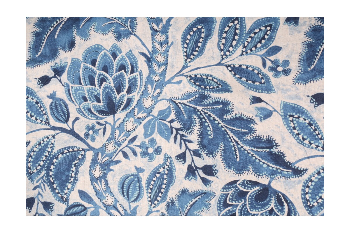 Kaufmann Java Tree Printed Linen Drapery Fabric in Lakeland