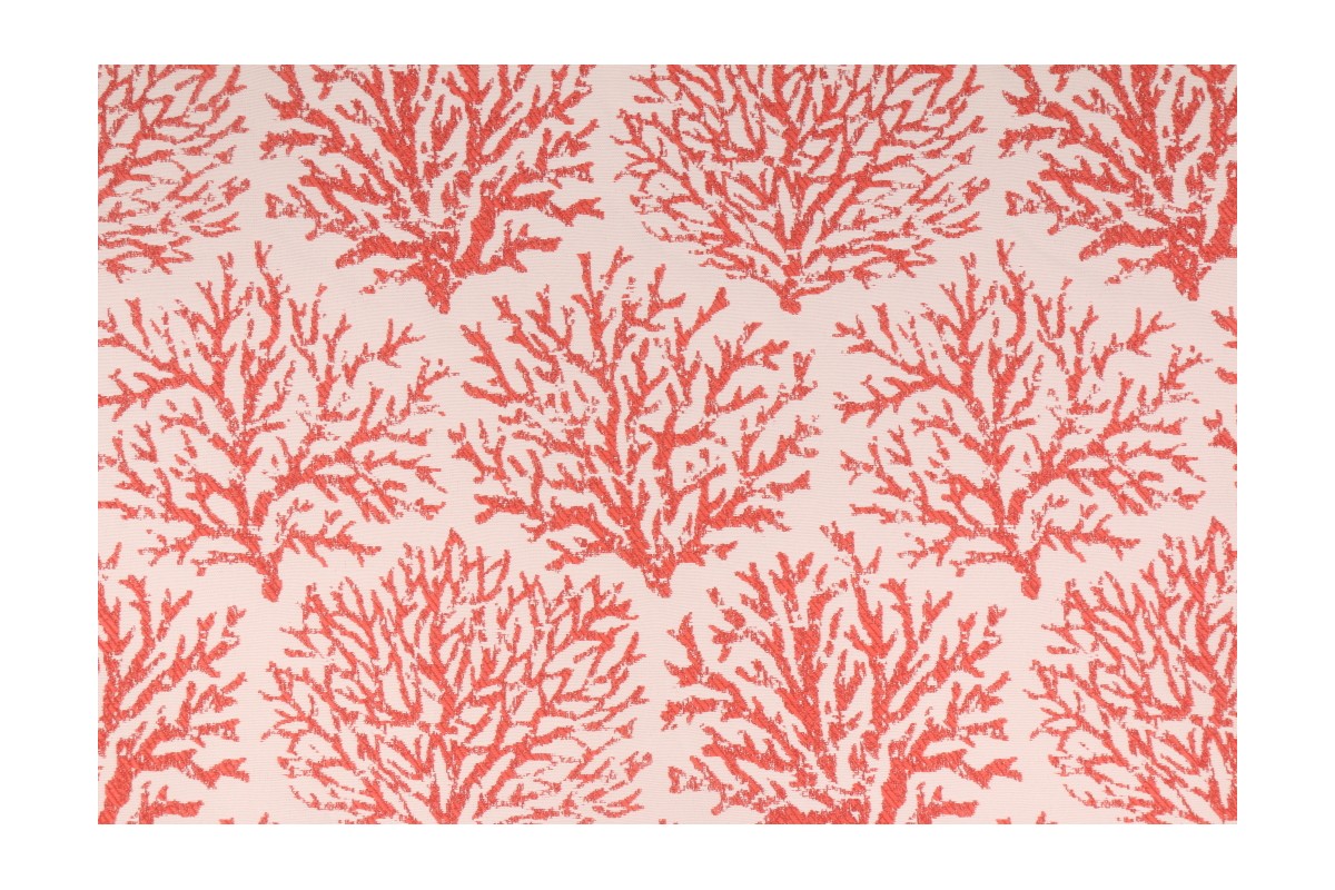 Bella Dura Coraline Woven Polyester Outdoor Fabric in Coral