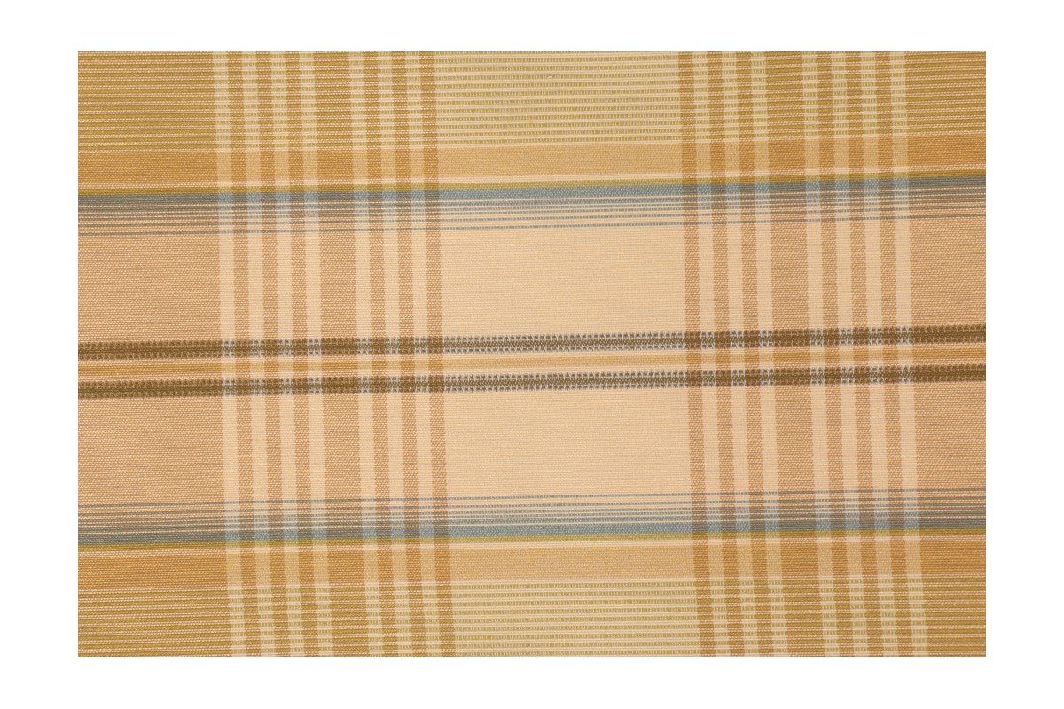 4.1 Yards Robert Allen Douglas Plaid Upholstery Fabric in Saffron