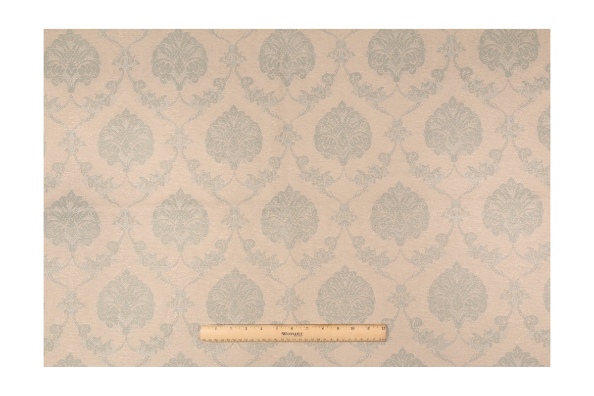 1.7 Yards Robert Allen Anthemion Upholstery Fabric in Peacock