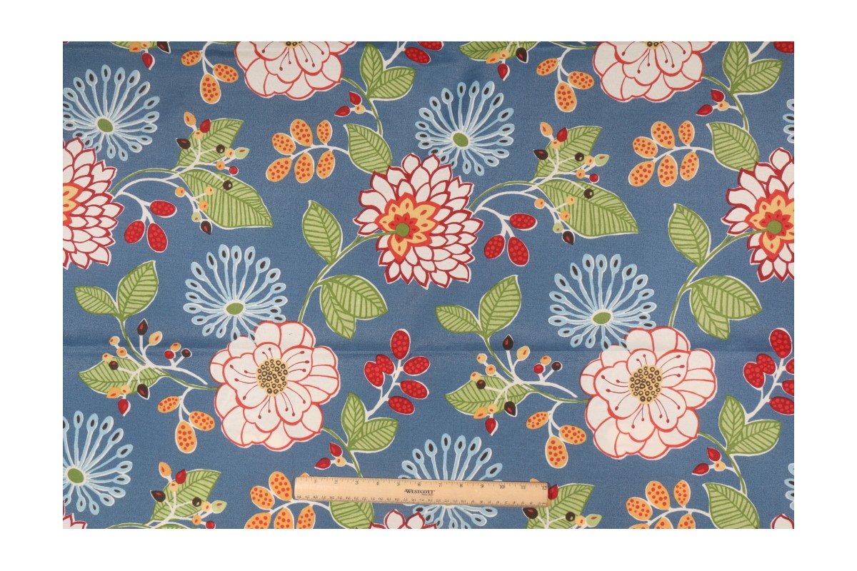1.8 Yards Richloom Floral Printed Polyester Outdoor Fabric