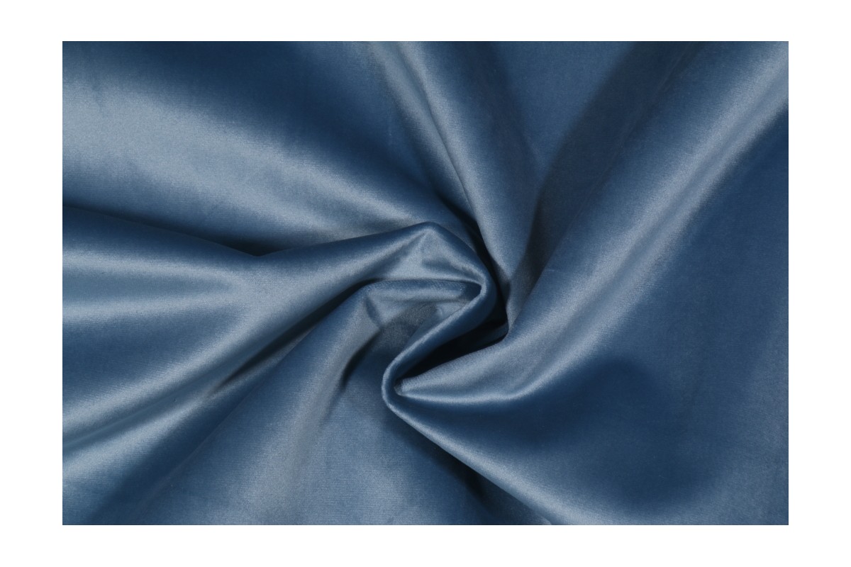 Poly Plush Upholstery Fabric in Blue