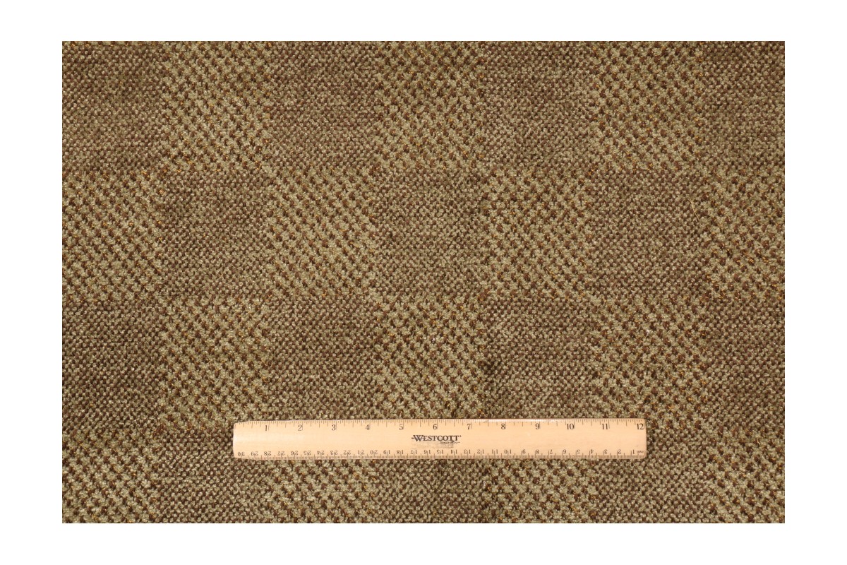 1.6 yards Beacon Hill Checker Block Chenille Upholstery Fabric in ...