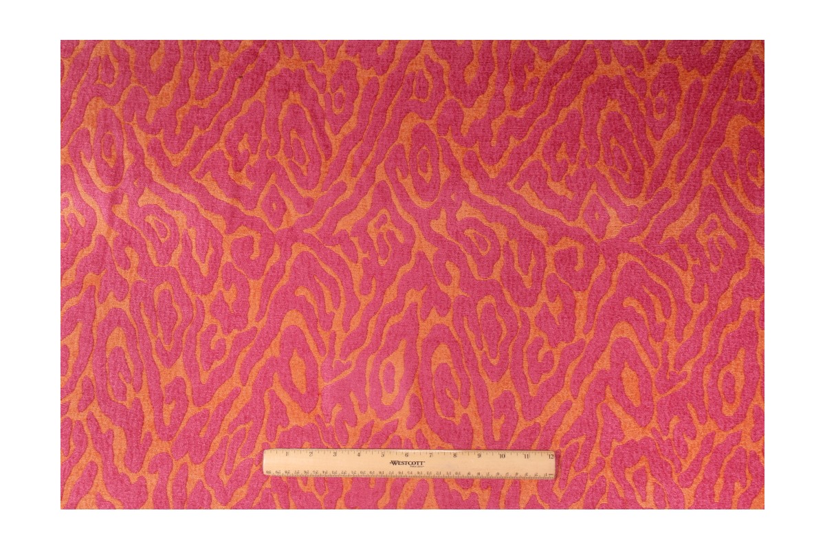 Catwalk in Mango Chenille Tapestry Upholstery Fabric by TFA