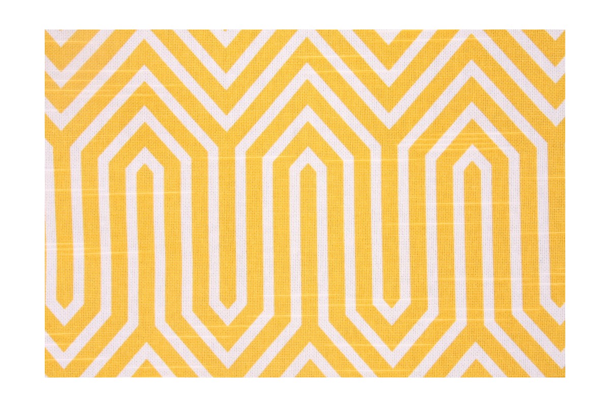 Premier Prints Trail - Slub Printed Cotton Drapery Fabric in Corn Yellow