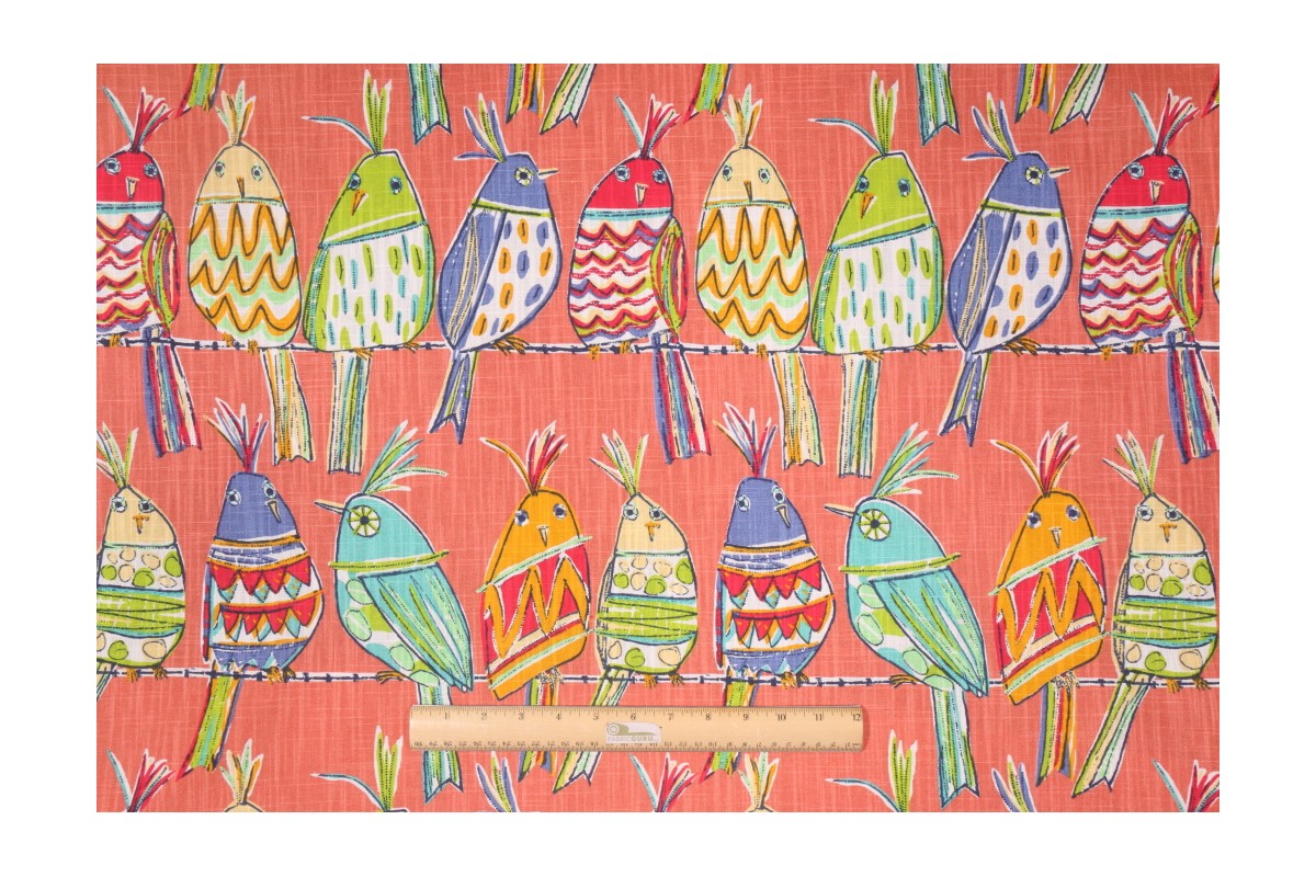 Richloom Sitting Pretty Printed Cotton Drapery Fabric in Blossom