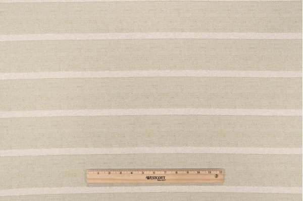 10 Yards Crypton Stripe High Performance Woven Upholstery Fabric in Leaf