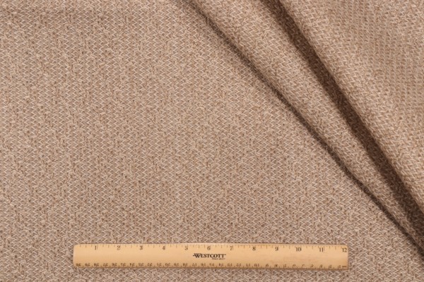 Natural Woven Diamond Outdoor Poof Fabric
