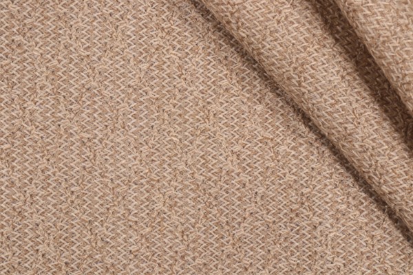 Natural Woven Diamond Outdoor Poof Fabric