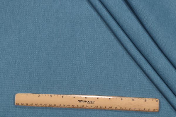 Coco Beach Solid Woven Polyester Outdoor Fabric in Coastal Blue