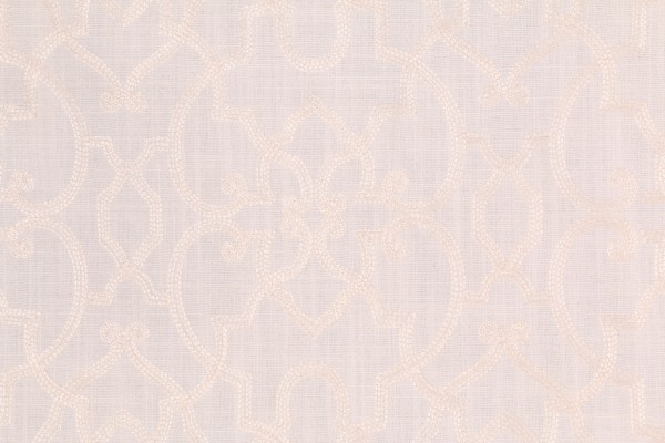 TFA Tangled Web Embroidered Poly/Linen Decorator Fabric in Cream