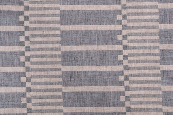 9.38 Yards TFA Ranchester Woven Upholstery Fabric in Blue Smoke