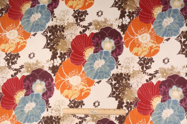 Richloom Amelia Printed Cotton Decorator Fabric in Graffiti